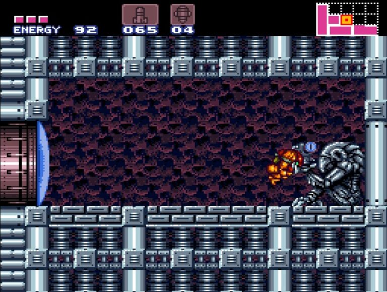 Super Metroid Walkthrough – Fires of Norfair - Omega Metroid