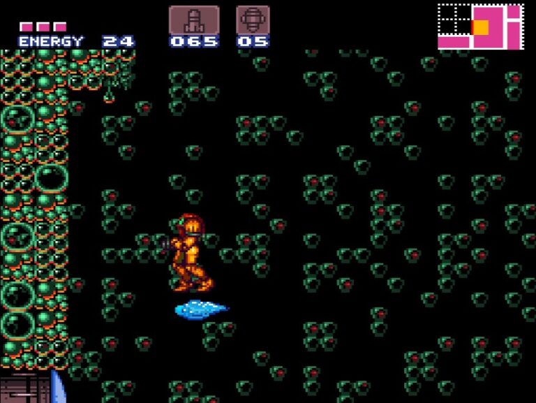 Super Metroid Walkthrough – Fires of Norfair - Omega Metroid