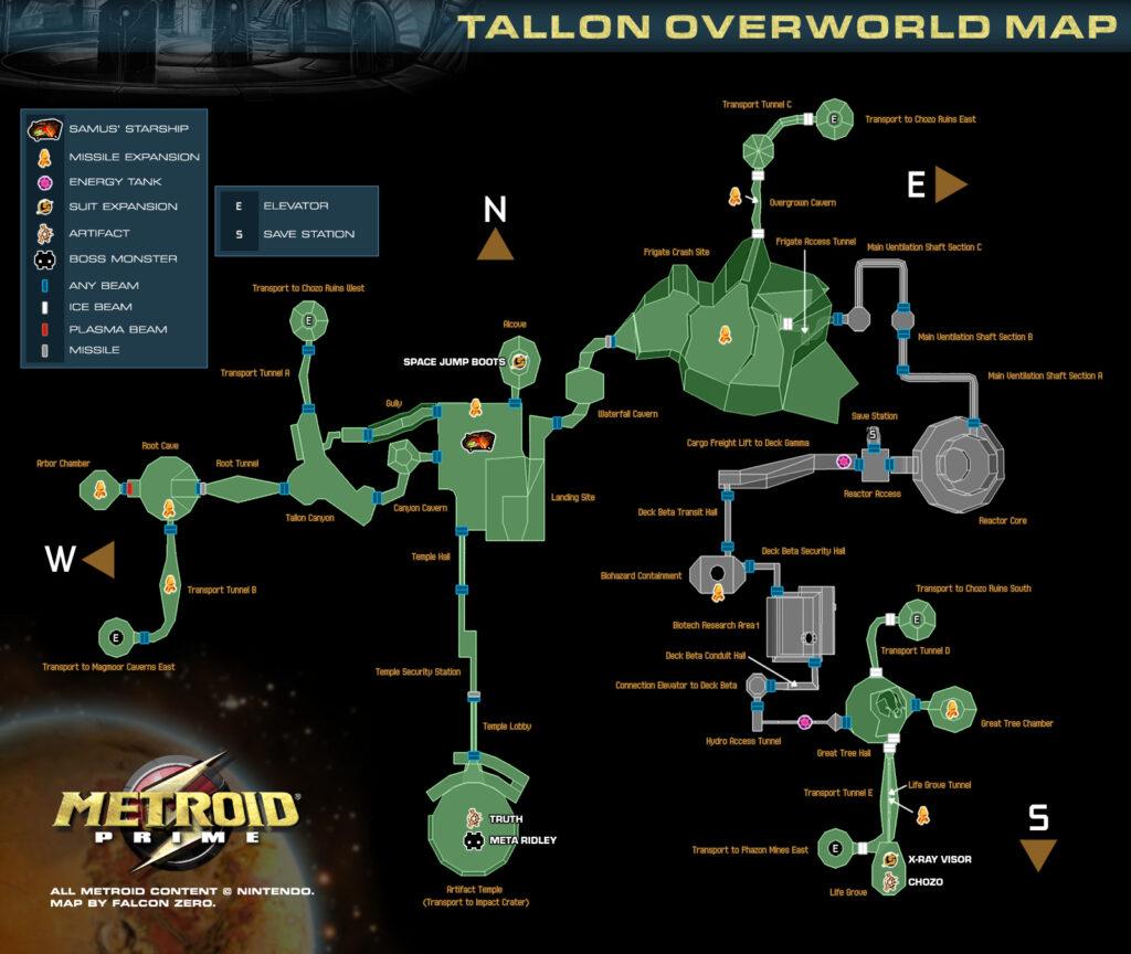 Metroid Prime Walkthrough – 100% Maps - Omega Metroid
