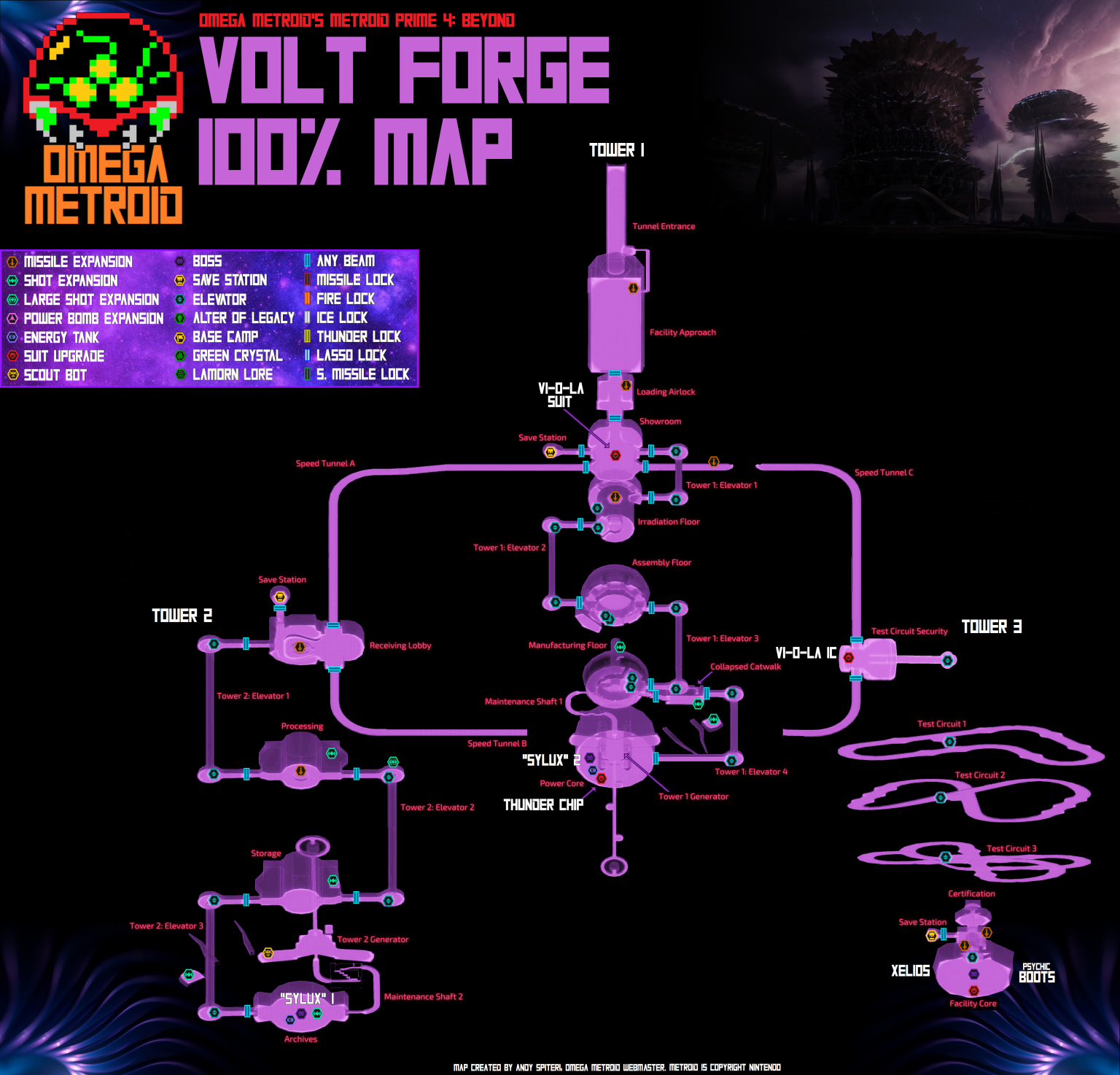 Metroid Prime 4: Beyond Walkthrough – 100% Map - Omega Metroid